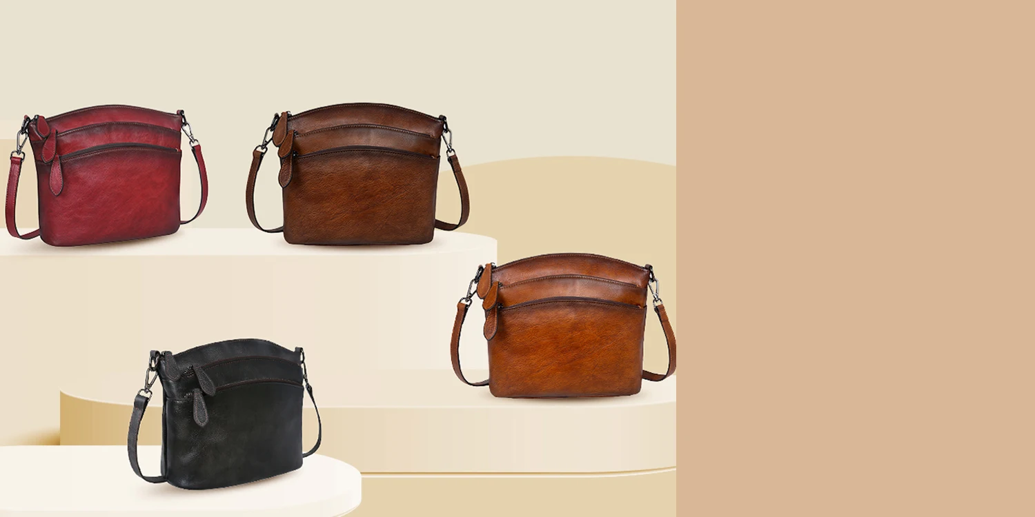 HESHE Genuine Leather Handbags - Stylish & Durable