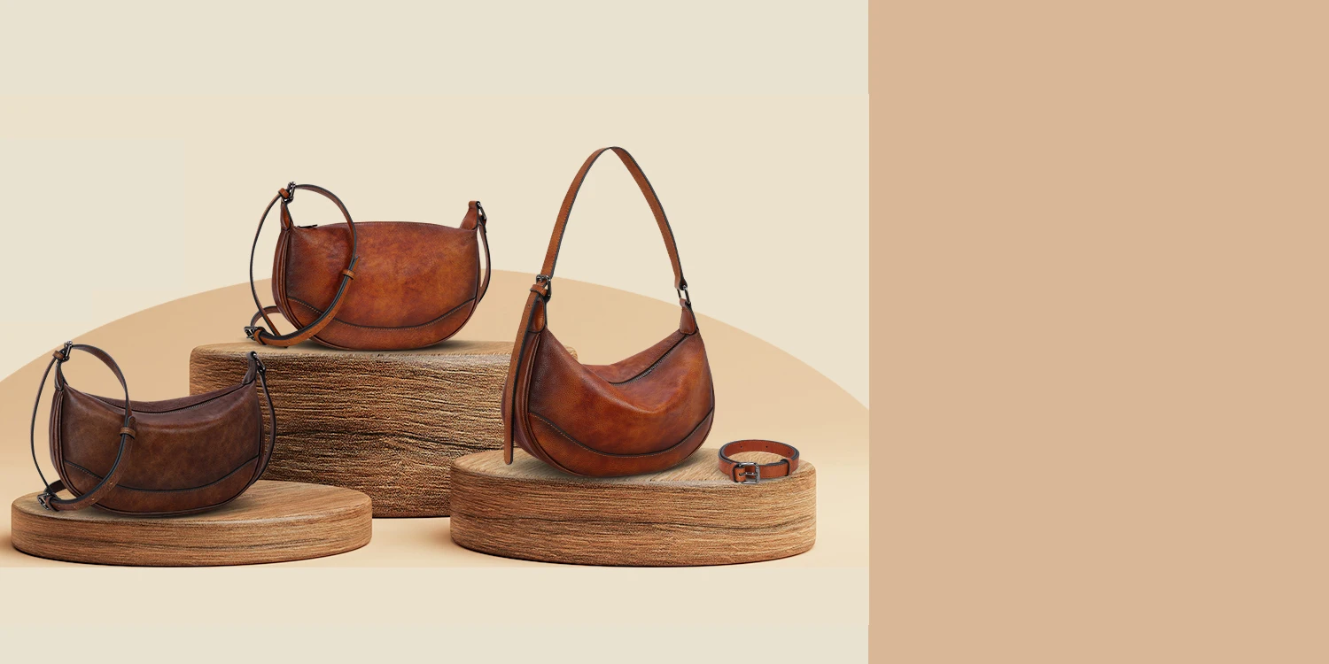 HESHE Genuine Leather Handbags - Stylish & Durable